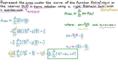Right Riemann Sum Notation