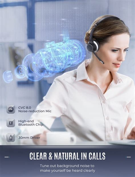 Mpow HC5 Bluetooth Headset With Dual MIC