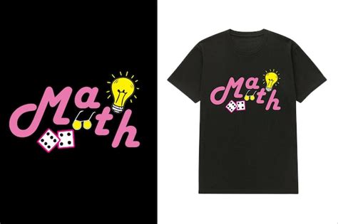 Design De Camiseta De Matem Tica Vetor Premium