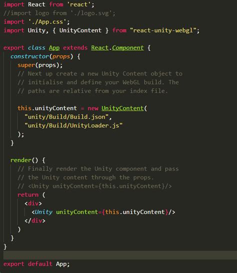Error When You Set The App · Issue 63 · Jeffreylantersreact Unity