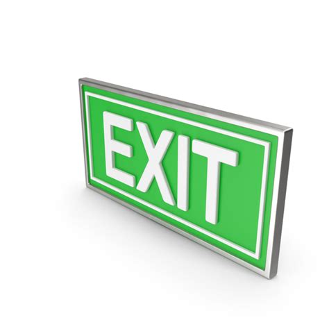 EXIT SIGN PNG Images PSDs For Download PixelSquid S D