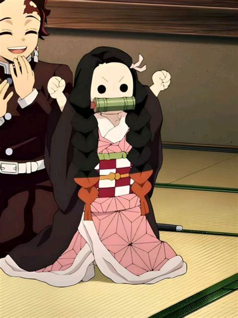 Keimutan Nezuko Chibi Moments Dan Aksi Demon Slayer Tiktok