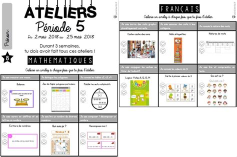Ce1ce2 • Ateliers • Ateliers Mathématiques Et Français