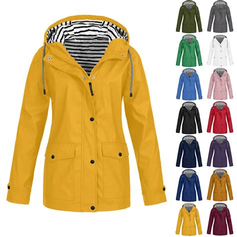 솔리드 비 재킷 야외 방수 후드 비옷 여성용 새로운 단색 따뜻한 외투 야외 하이킹 2022 Aliexpress