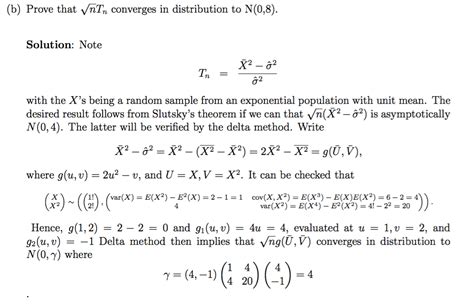 Self Study Proving Convergence To Normal Distribution Using The Delta