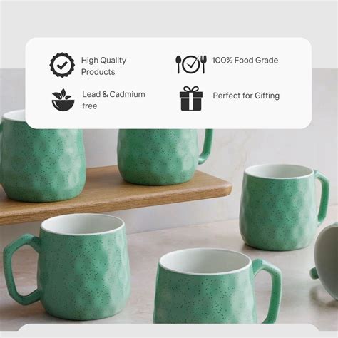 Minty Pebble Tea Cup Set Of 6 At ₹ 49900 Faridabad Id 2855771943962