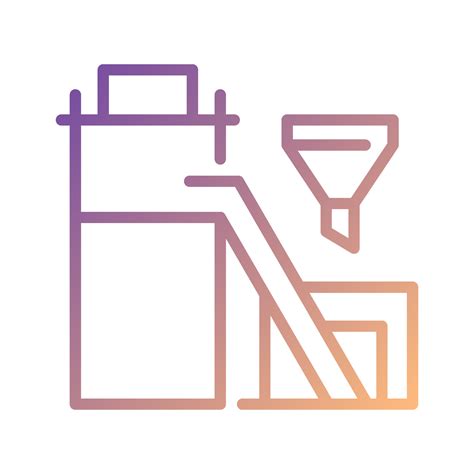 Coal Preparation Plant Pixel Perfect Gradient Linear Vector Icon Preparing Materials For Market