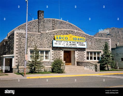1950s 1960s Recreation Center And Police Station Arco Idaho First Town To Be Lit By Atomic Energy