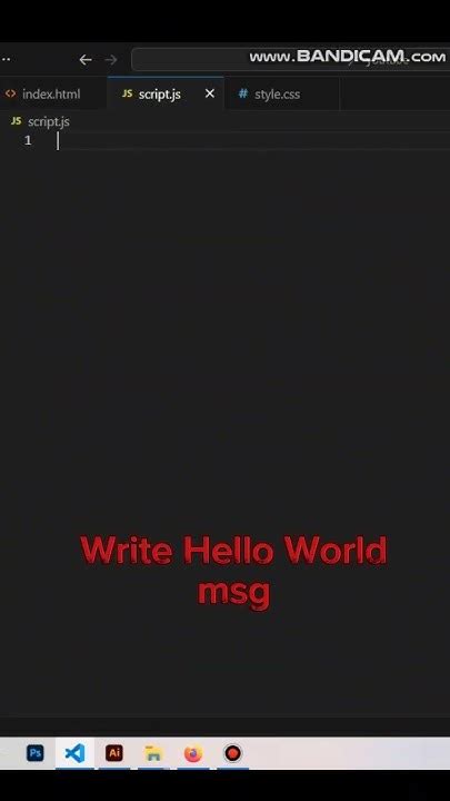 Print Hello World In Javascript 😍💻 🔥 Coding Programming Javascript