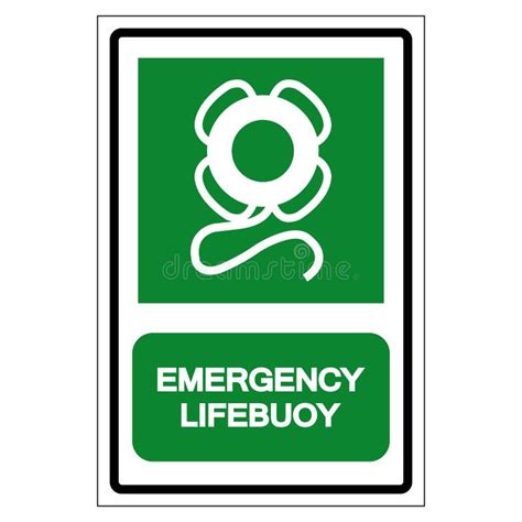 Emergency Lifebuoy Symbol Sign Vector Illustration Isolated On White