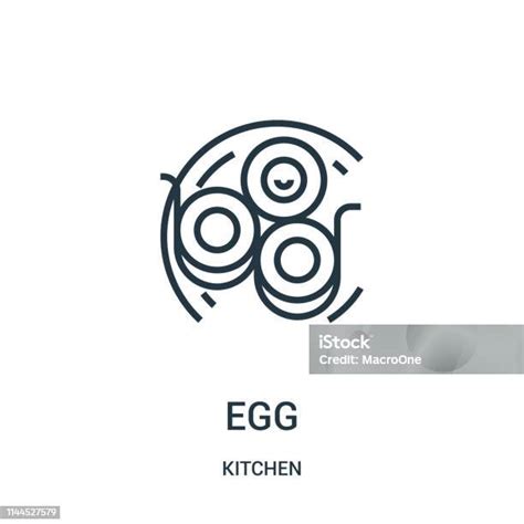 부엌 컬렉션에서 계란 아이콘 벡터입니다 얇은 선 계란 윤곽 아이콘 벡터 일러스트입니다 깨짐에 대한 스톡 벡터 아트 및 기타 이미지 깨짐 끓는 물에 삶기 농장 Istock