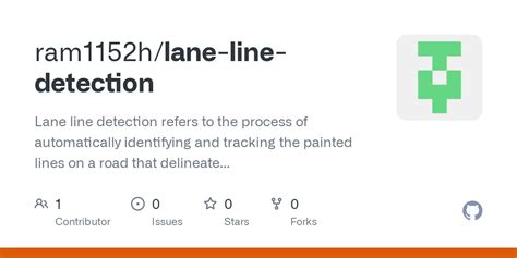 Github Ram1152hlane Line Detection Lane Line Detection Refers To
