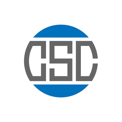 Csc Letter Logo Design On White Background Csc Creative Initials Circle Logo Concept Csc