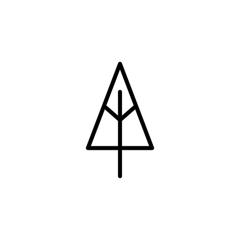 Tree Icon With Outline Style 20592653 Vector Art At Vecteezy