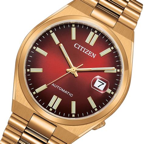 Buy Citizen Automatic Rose Gold Red Dial Mens Watch Nj0153 82x
