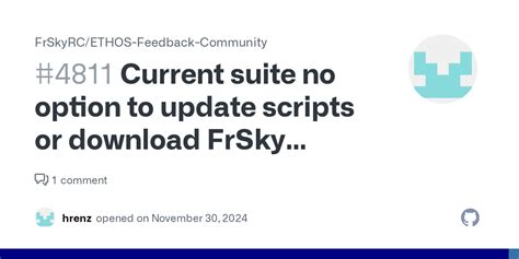 Current Suite No Option To Update Scripts Or Download Frsky Scripts