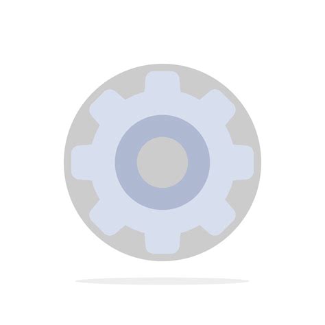 Basic General Gear Wheel Abstract Circle Background Flat Color Icon