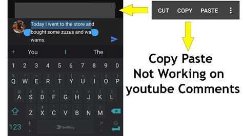 Youtube Comments Bug Cannot Copy Or Paste Text In Reply Box Youtube