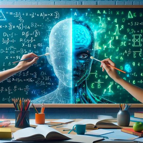 premium ai image artificial intelligence illuminating the path to advanced mathematical learning