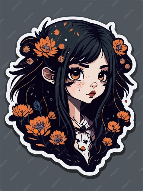 Premium Vector Cartoon Chibi Model Style Little Woman Artwork Illustration