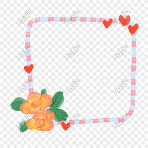 블루 핑크 스트라이프 테두리 그림 Png 일러스트 무료 다운로드 Lovepik