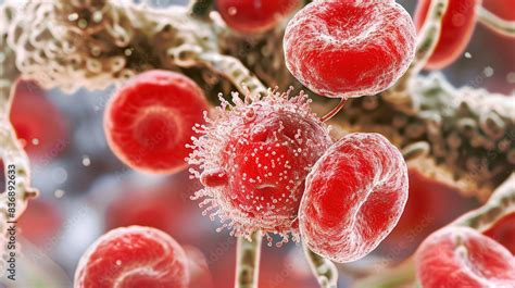 Tumor Microenvironment Concept With Cancer Cells T Cells Nanoparticles Cancer Associated