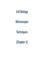Lecture 2 Imaging And Cell Biology Pdf Cell Biology Microscopes Techniques Chapter 1 The