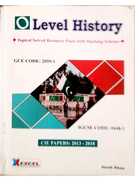 O Level History Topical Solved Resources Pack With Marking Scheme Section 1 Pdf