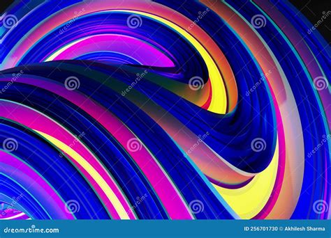 Abstract Colorful Background Curves 3d Illustration Stock Illustration Illustration Of Dynamic