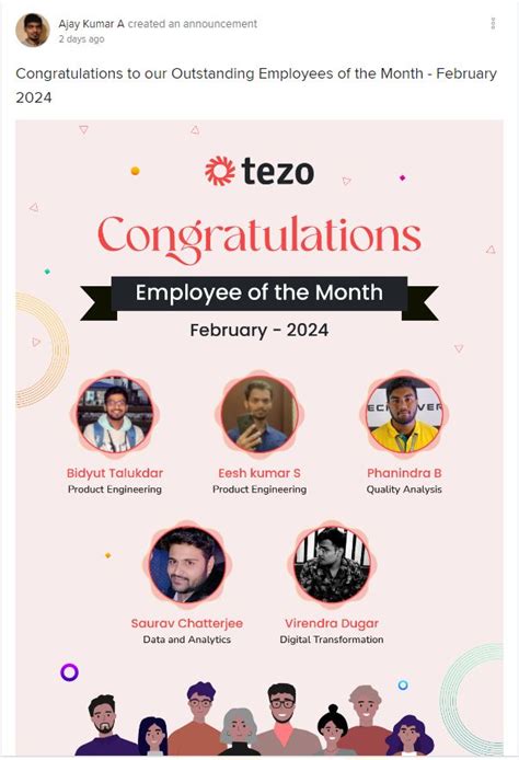 Sai Phanindra Bhimanojjula On Linkedin Employeeofthemonth Gratitude Teamwork