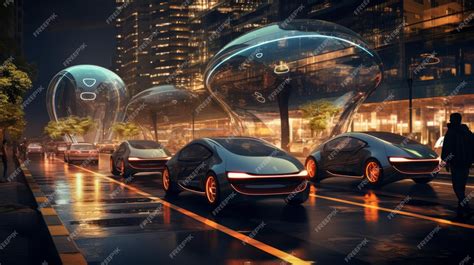 Premium Ai Image Ai Driven Autonomous Vehicles This Scenario Revolves Around Aicontrolled