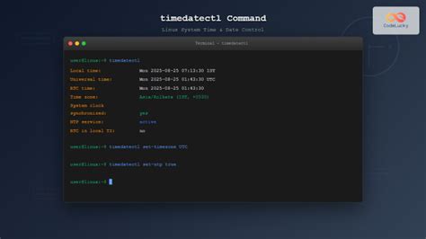 Timedatectl Advanced Linux Complete Time And Date Management Guide Codelucky