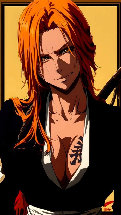 Redhead Male Drawing Anime Red Head Male Rangiku Bleach Wallpaper