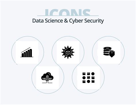 Data Science And Cyber Security Glyph Icon Pack 5 Icon Design Dollar