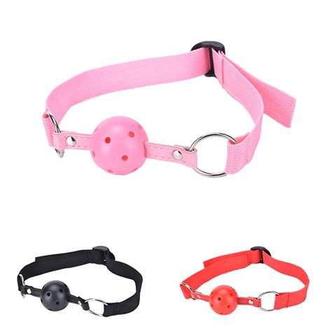 Sex Open Mouth Gag Harness Oral Fixation Nylon Band Ball Gag Mouth Plug