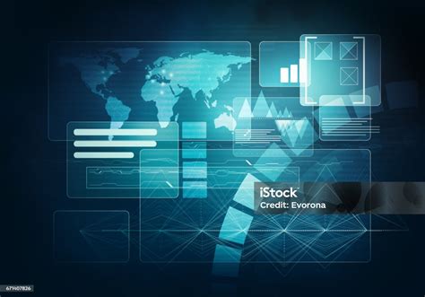 가상 현실 마이크로 칩 회로와 디지털 이미지 기술 Hud 인터페이스 개념 0명에 대한 스톡 벡터 아트 및 기타 이미지 0명 가상현실 개념 Istock