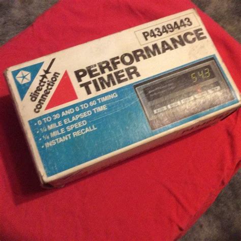 Sold Original Direct Connection Performance Timer Very Cool And Still