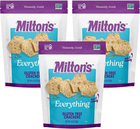Miltons Gluten Free Crackers Everything Everything Bagel Inspired Non Gmo