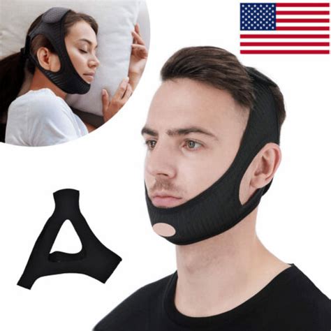 Anti Snore Chin Strap Stop Snoring Sleep Apnea Belt Jaw Support