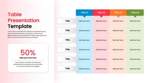 Colorful Dark Comparison Presentation Table Slide Slidebazaar
