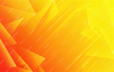 Premium Vector Orange Abstract Geometric Shape Background Vector Yellow Polygonal Geometric