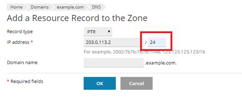 Unable To Add Ptr Record Incorrect Dns Record Parameter Values Were Specified Plesk