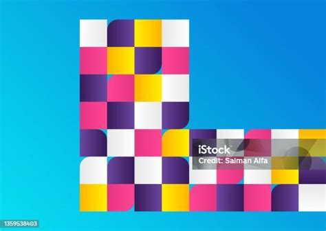 현대 화려한 바우하우스 패턴 배경 현대 기하학적 추상적 배경 커버 멋진 그라데이션 모양 조성 벡터 커버 디자인 0명에 대한 스톡 벡터 아트 및 기타 이미지 Istock