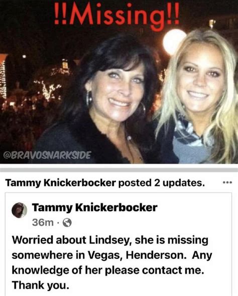 Tammy Knickerbockers Daughter Is Missing Rrealhousewives