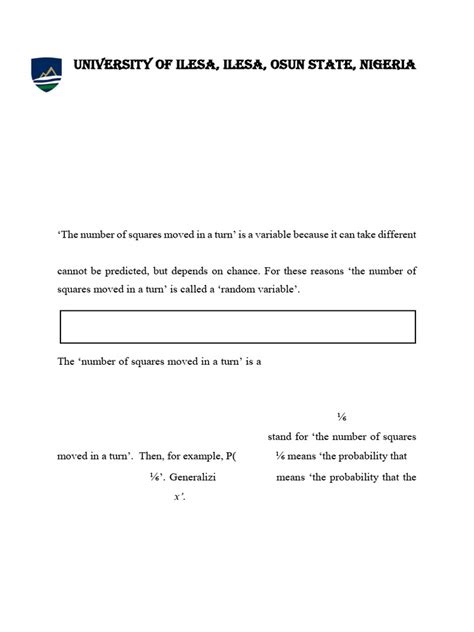 Sta 111 Lecture Three Random Variables123132 Pdf Variance Mean