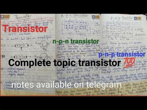 Transistor N P N Transistor Working P N P Transistor Working