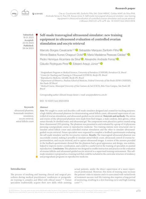 Pdf Self Made Transvaginal Ultrasound Simulator New Training Equipment In Ultrasound
