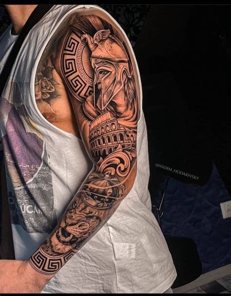 Greek God Tattoo Sleeve Mythological Mastery On Your Arm