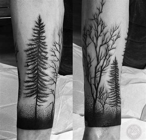 Татуировки природа на руке мужские 47 фото