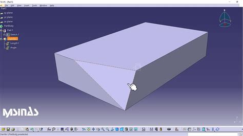 آموزش قابلیت جدید پخ زدن Chamfer در نسخه جدید نرم افزار کتیا Catia نماشا